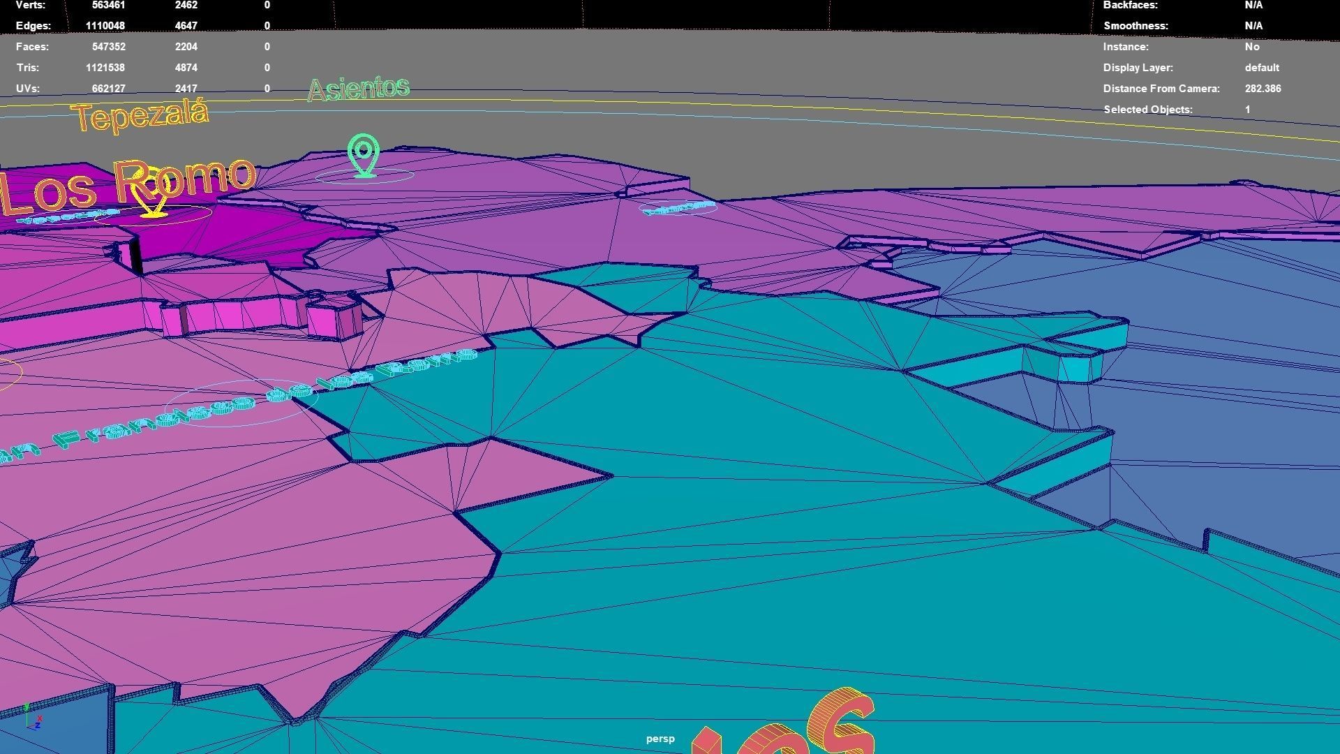 Aguascalientes Mexico map region geography political geographic 3D ...