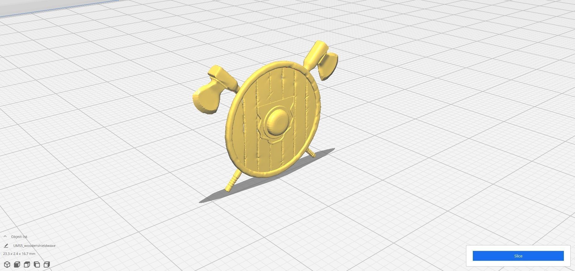 Shield with Axes 3D model 3D printable | CGTrader