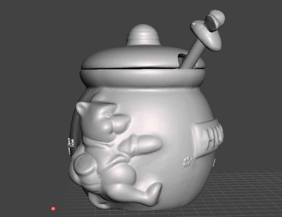 winnie the pooh honey jar 3D model 3D printable | CGTrader