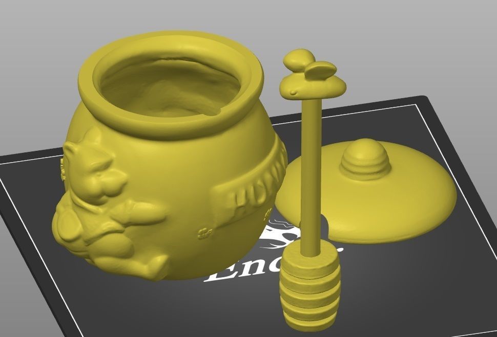 winnie the pooh honey jar 3D model 3D printable | CGTrader