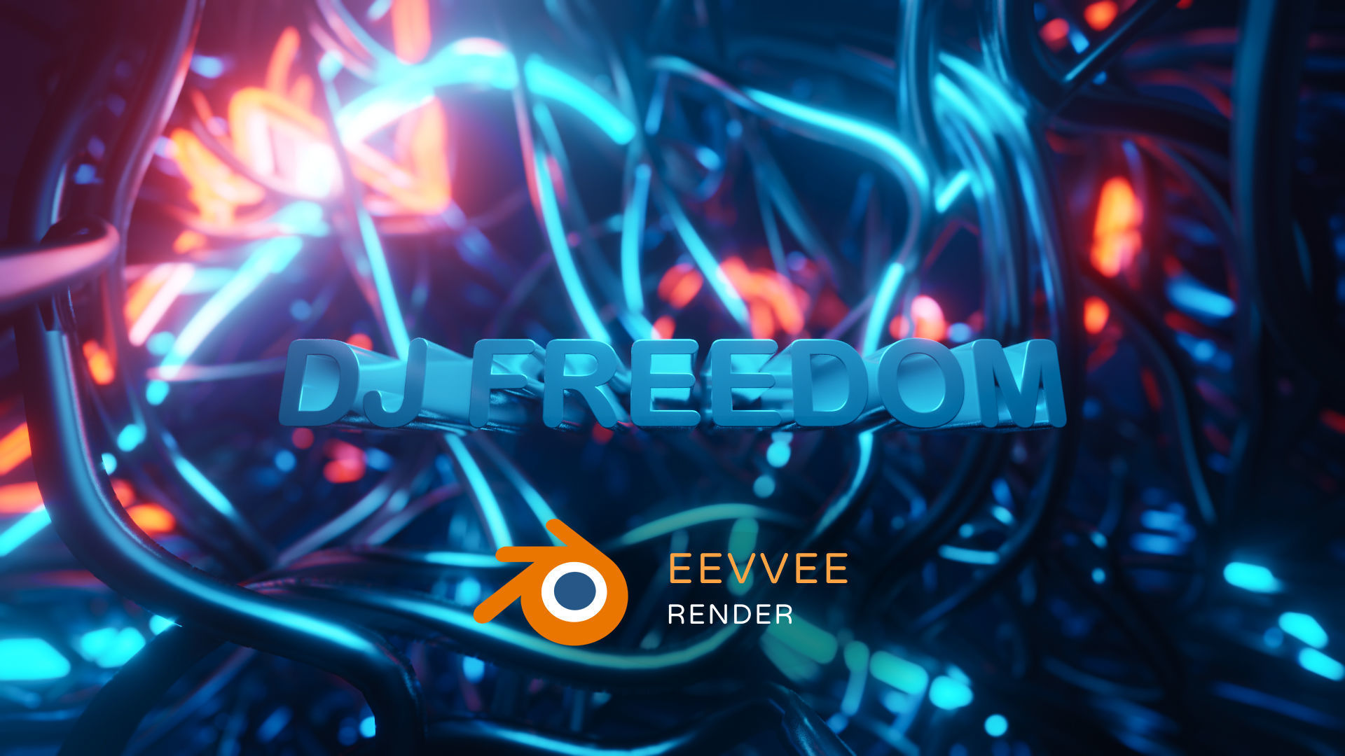 Neon 3D VJ loop Lights animation template for Blender eevvee 3D model ...