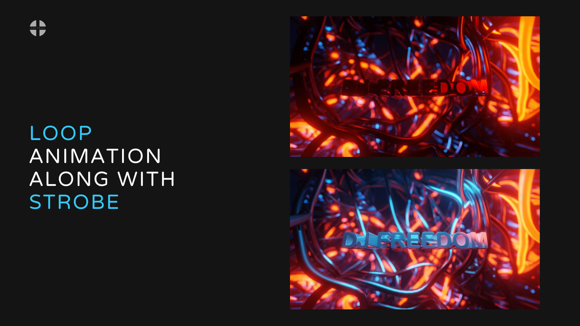 Neon 3D VJ loop Lights animation template for Blender eevvee 3D model animated | CGTrader