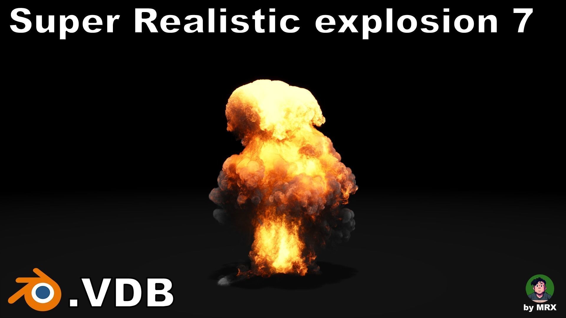 Super Realistic Explosion 7 -vdb animated 3D model animated | CGTrader