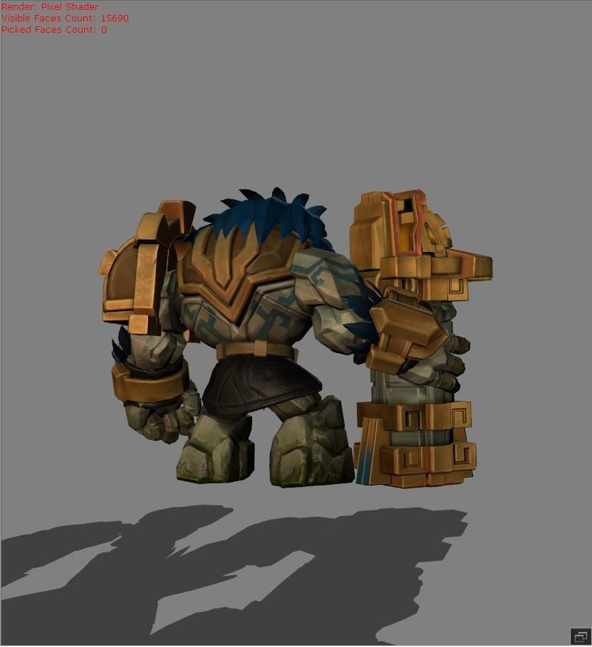 3D model Grock Ancient Golem S24 Skin VR / AR / low-poly | CGTrader