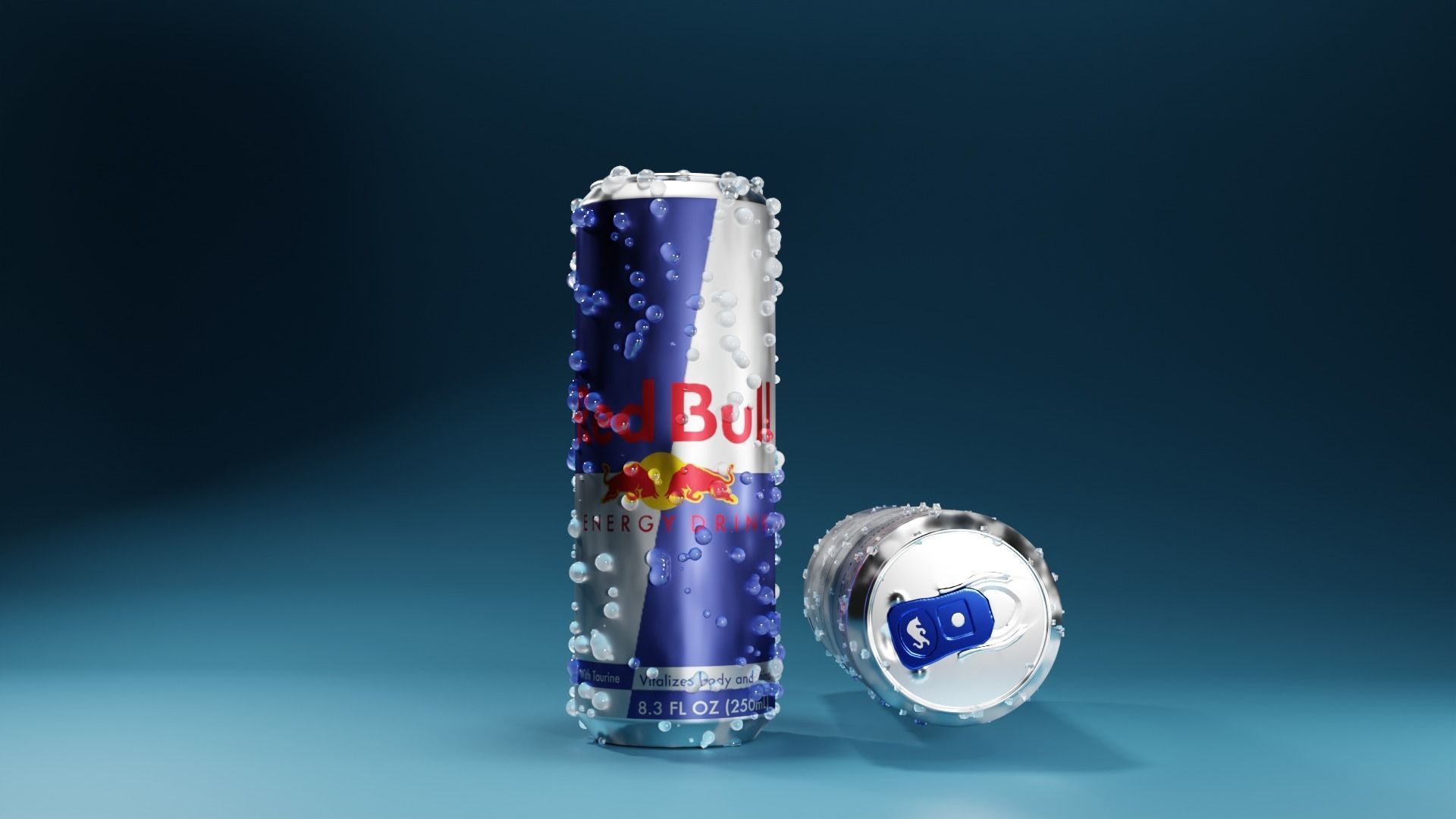 realistic redbull can 3D model | CGTrader