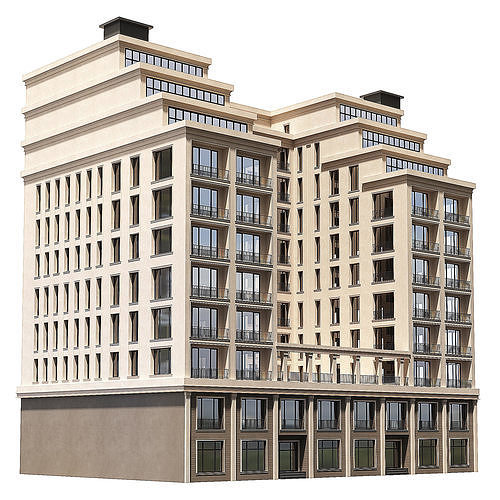 Multi storey modern house 08 3D model | CGTrader