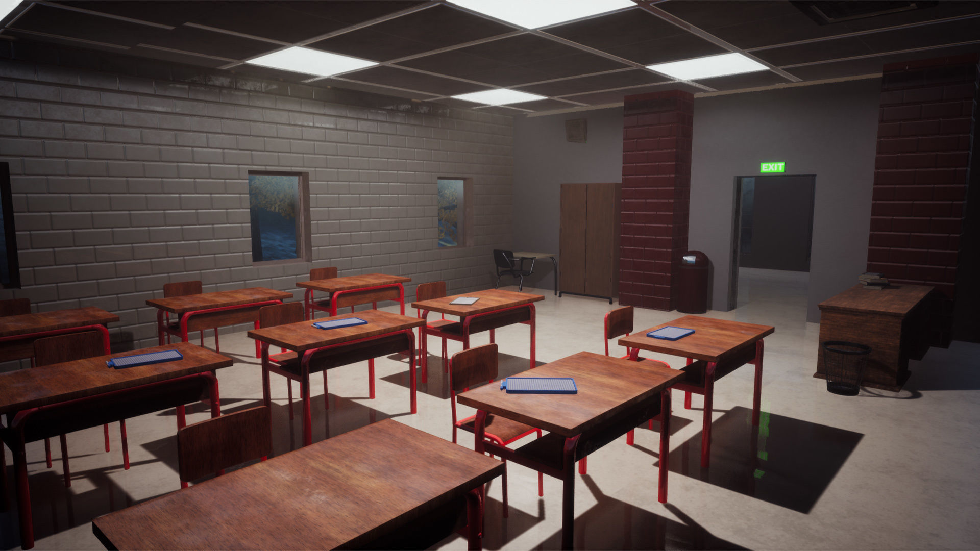 3D model High School modular kit -Unreal Engine- and -FBX- VR / AR ...