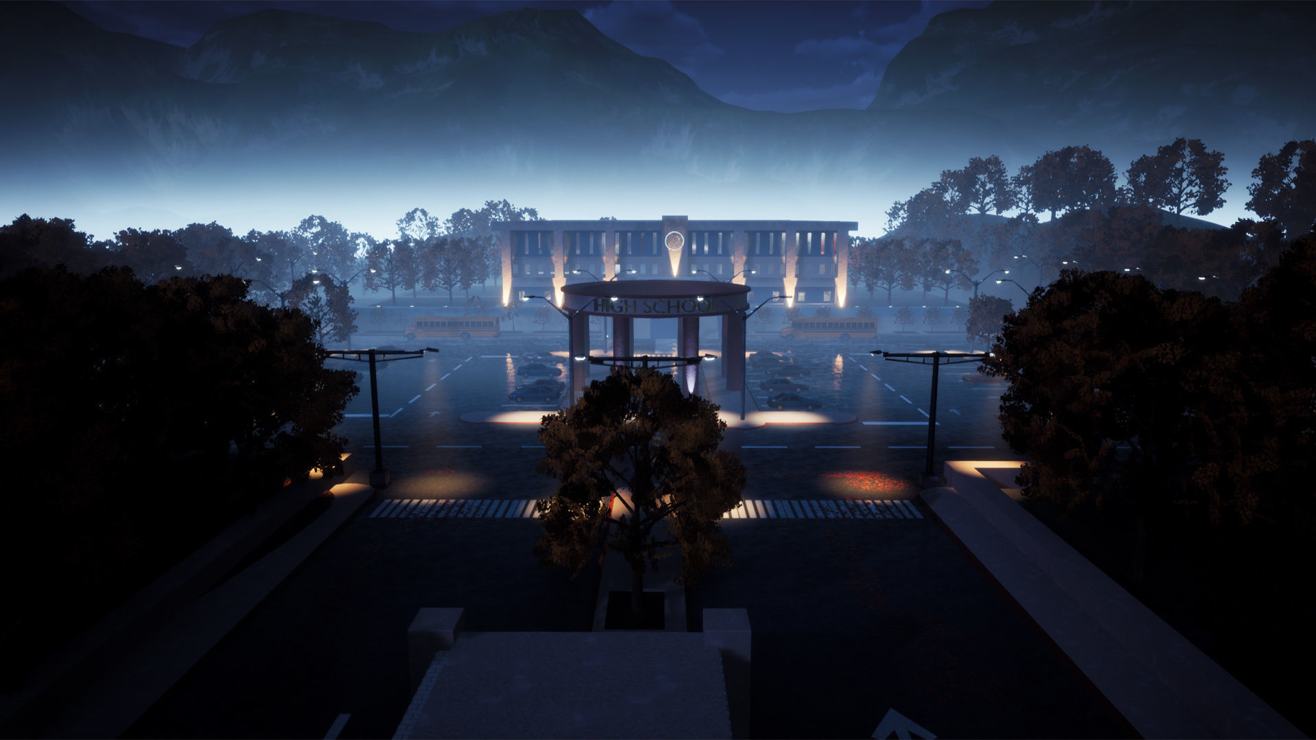 3D model High School modular kit -Unreal Engine- and -FBX- VR / AR / low-poly | CGTrader