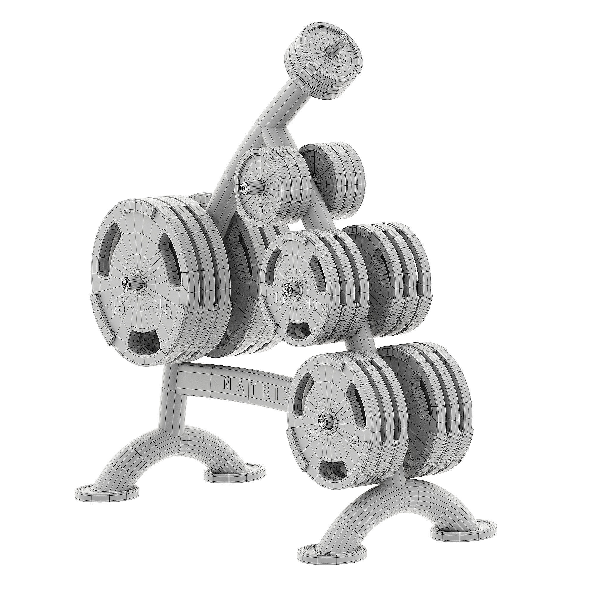 Magnum Olympic Weight Tree 3D model | CGTrader