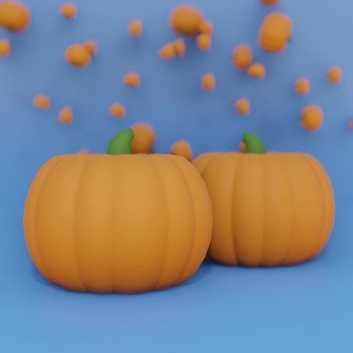 3D model pumpkin VR / AR / low-poly | CGTrader