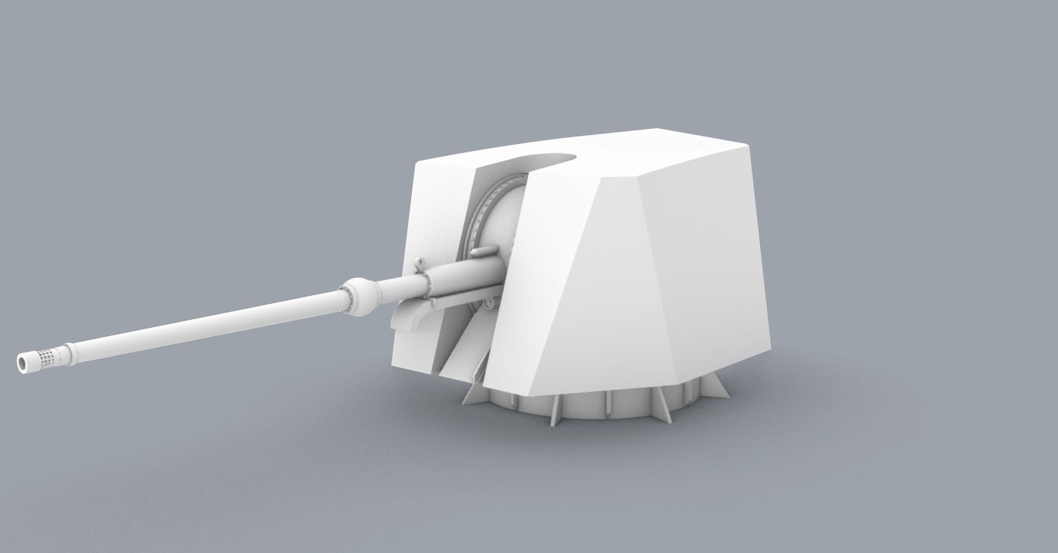 3D model Naval Artillery and Torpedo Systems - 4 Weapon Models VR / AR ...