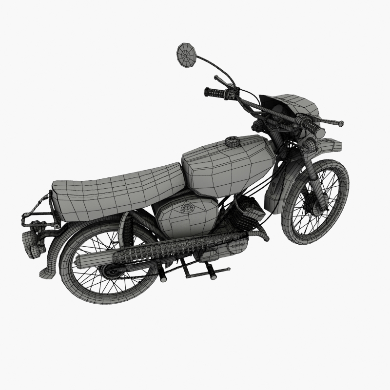 Simson S51 3D Model MAX OBJ FBX - CGTrader.com