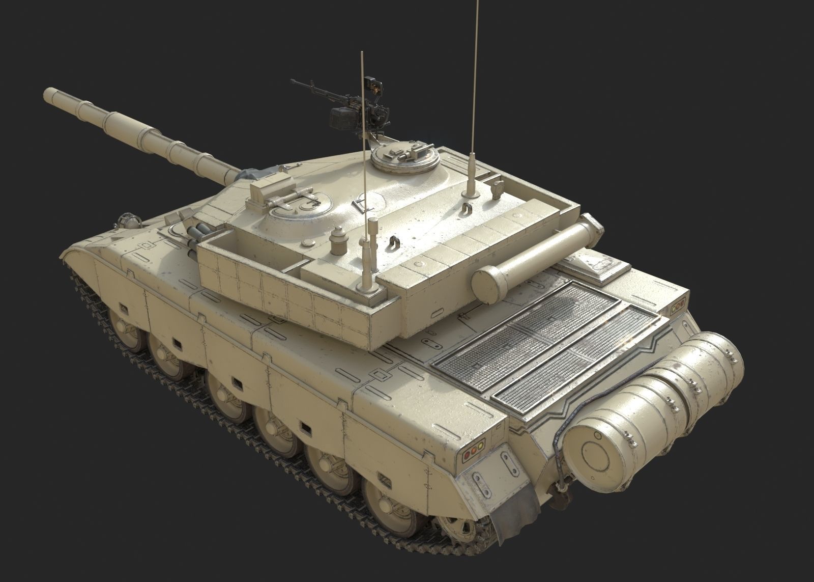 3D model 4 coatings of PLA Army ZTZ96A ZTZ-96A Main Battle Tank MBT VR ...