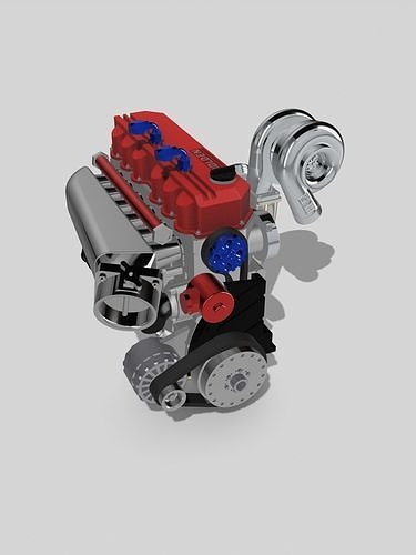 3D model Holden RB30 SOHC Engine LOW POLY VR / AR / low-poly | CGTrader