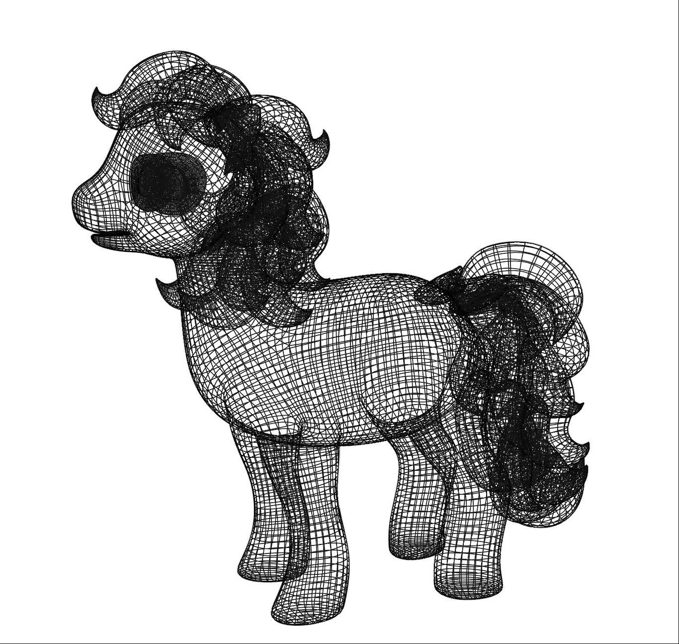 My little pony 90s original series fully rigged 3D model animated ...