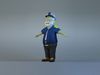 Cartoon captain Boatman old man Helmsman pirate 3D model | CGTrader