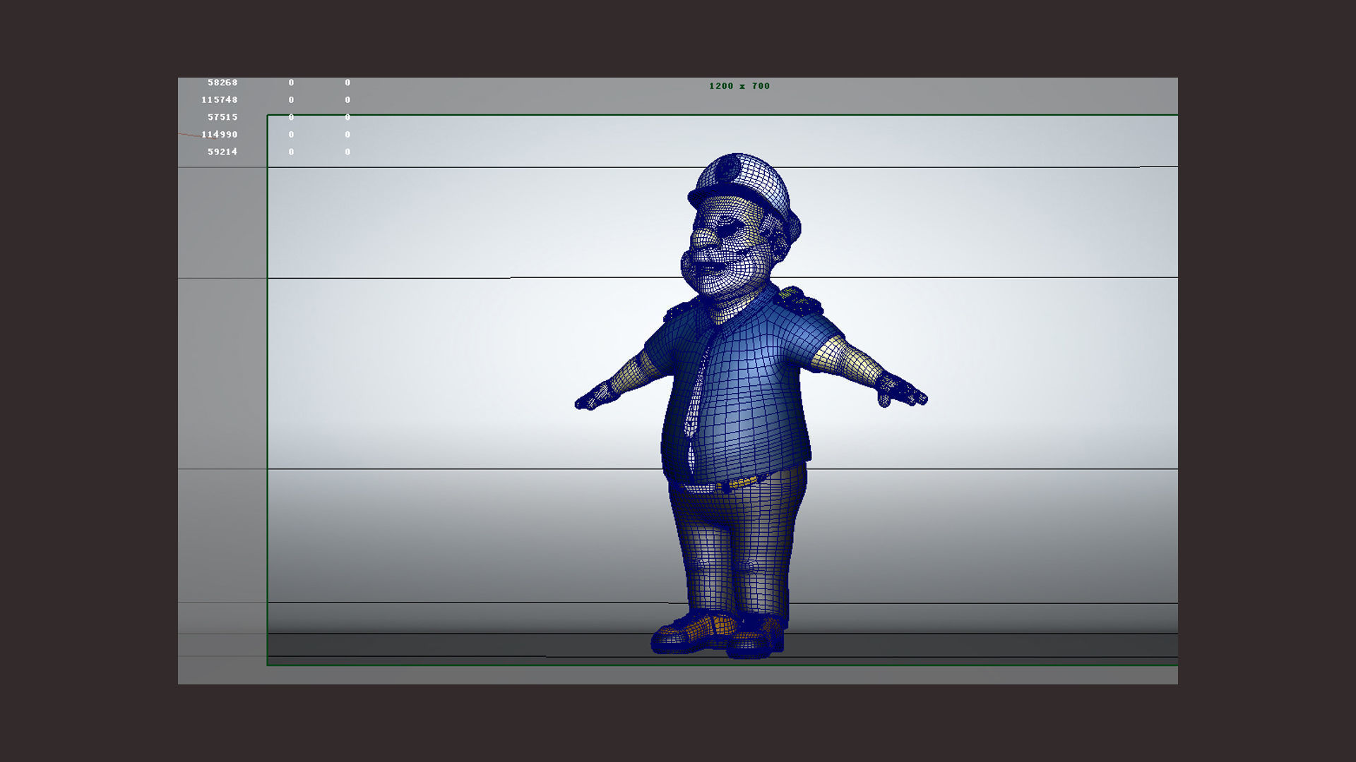 Cartoon captain Boatman old man Helmsman pirate 3D model | CGTrader