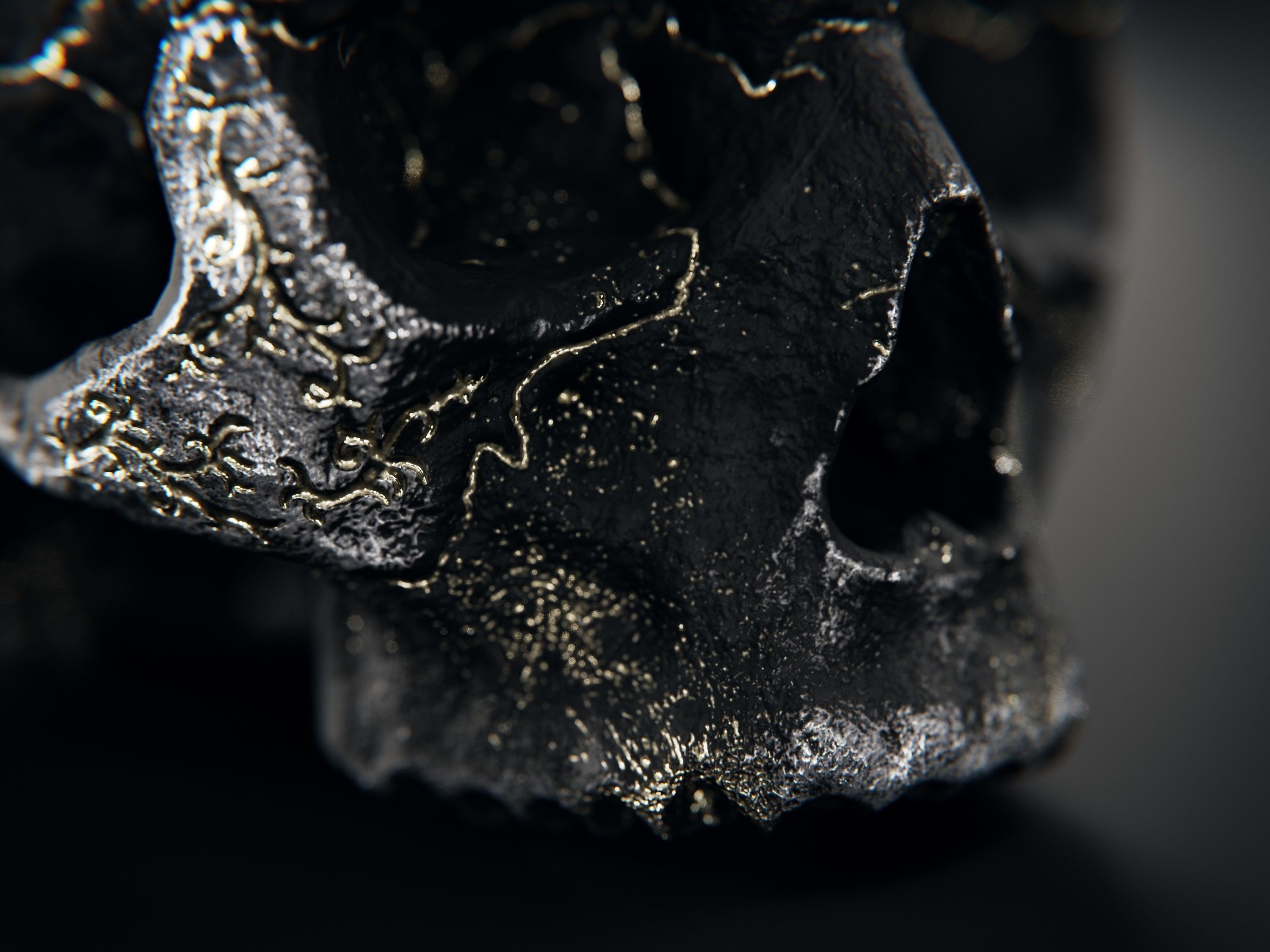 humanoid skull - the eye of suffering 3D model | CGTrader