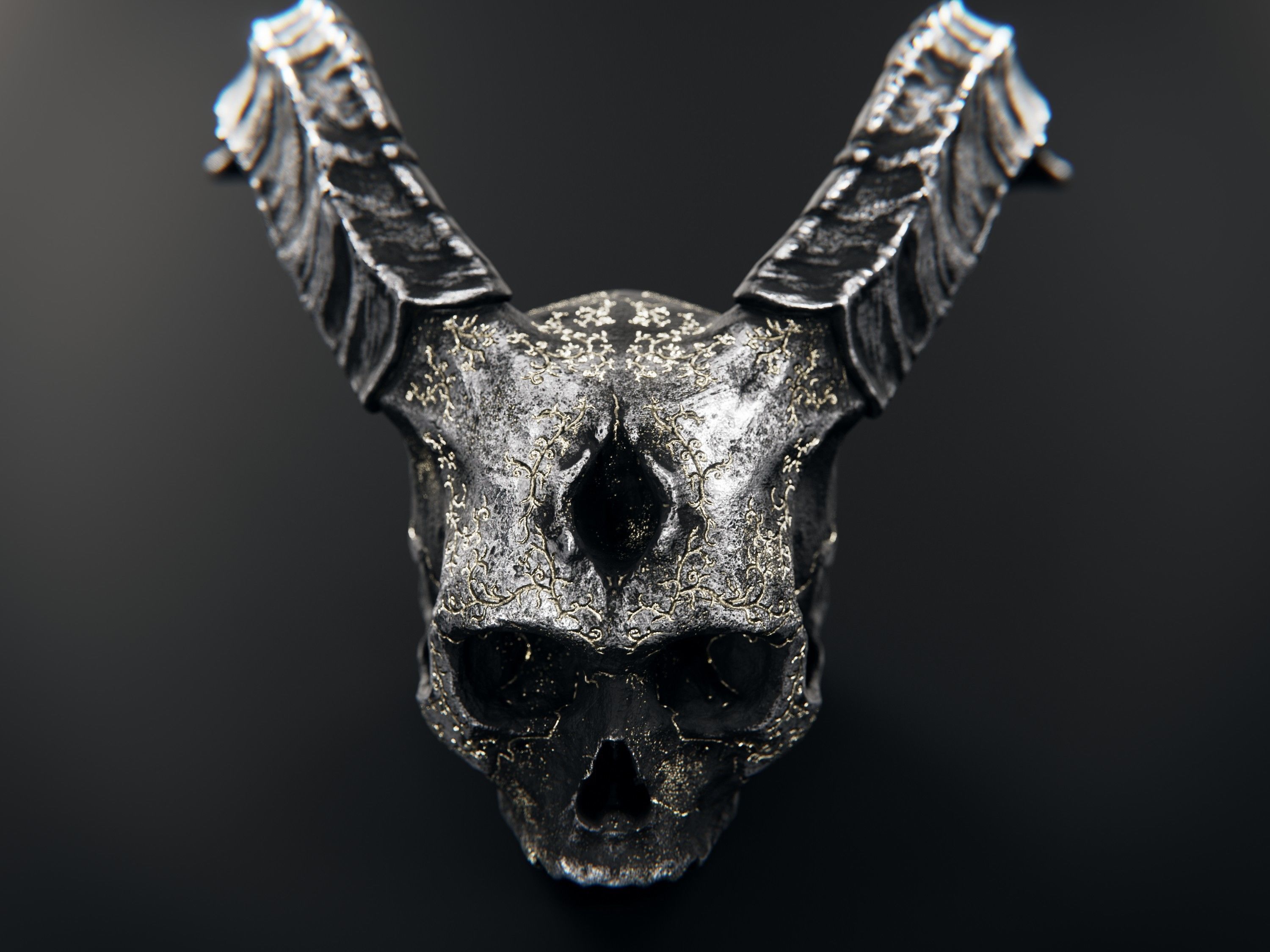 humanoid skull - the eye of suffering 3D model | CGTrader