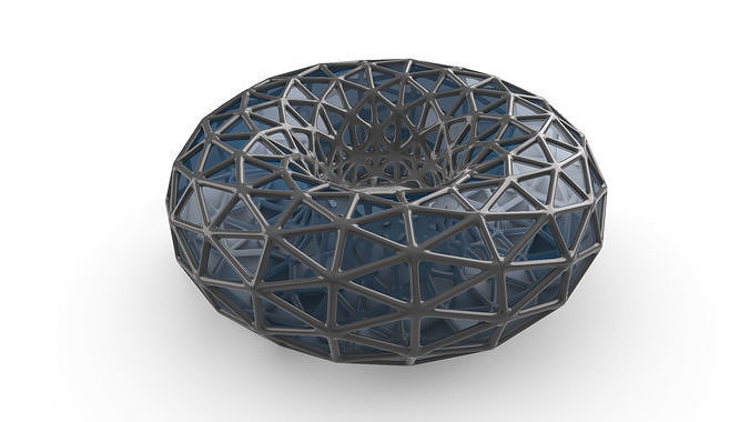 Triangulated Torus Exoskeleton Gemstone 3D model 3D printable | CGTrader