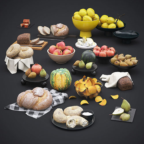Food Models Collection | CGTrader