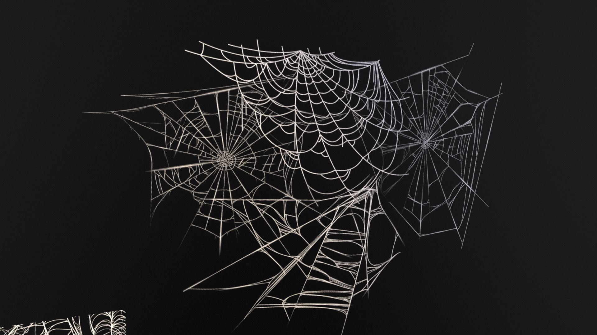 3D model Spider Webs Set Two VR / AR / low-poly | CGTrader