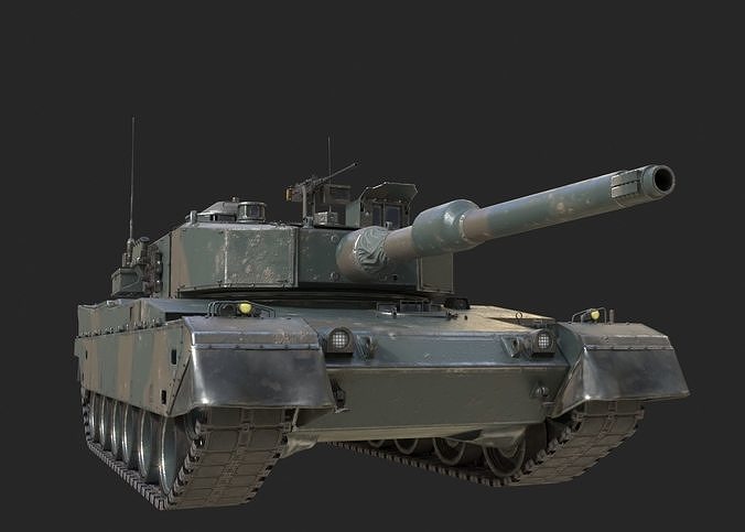 3D model 2 coatings of JSDF Type 90 Type-90 Main Battle Tank MBT VR ...