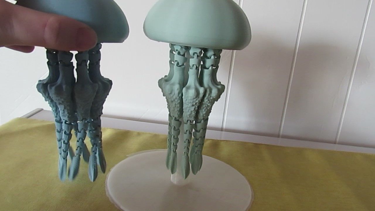 FLEXI JELLYFISH 3D model 3D printable | CGTrader