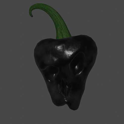skull pepper free 3D model | CGTrader