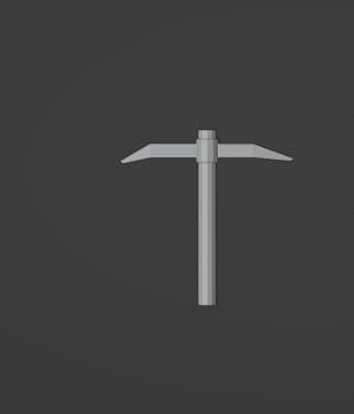 Low Poly Pickaxe free 3D model | CGTrader