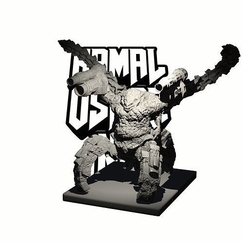 Demon Abomination 3D Fantasy Sci-fi Miniature 3D model 3D printable ...
