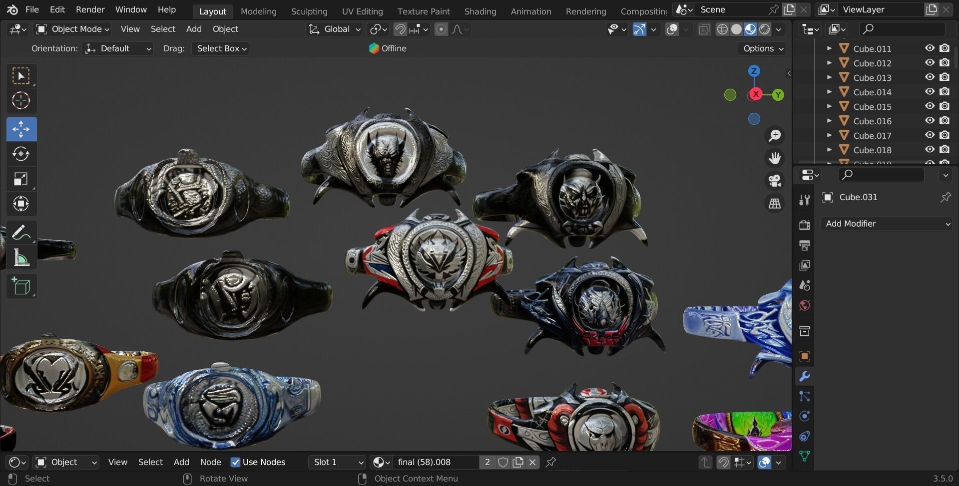 3D model Title belts VR / AR / low-poly | CGTrader