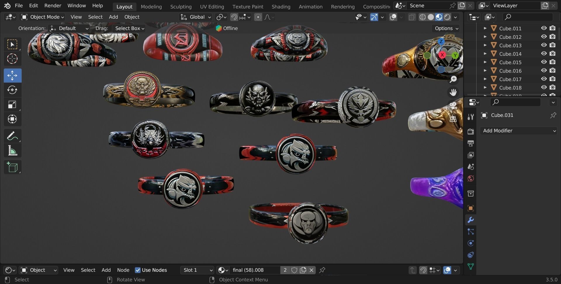 3D model Title belts VR / AR / low-poly | CGTrader