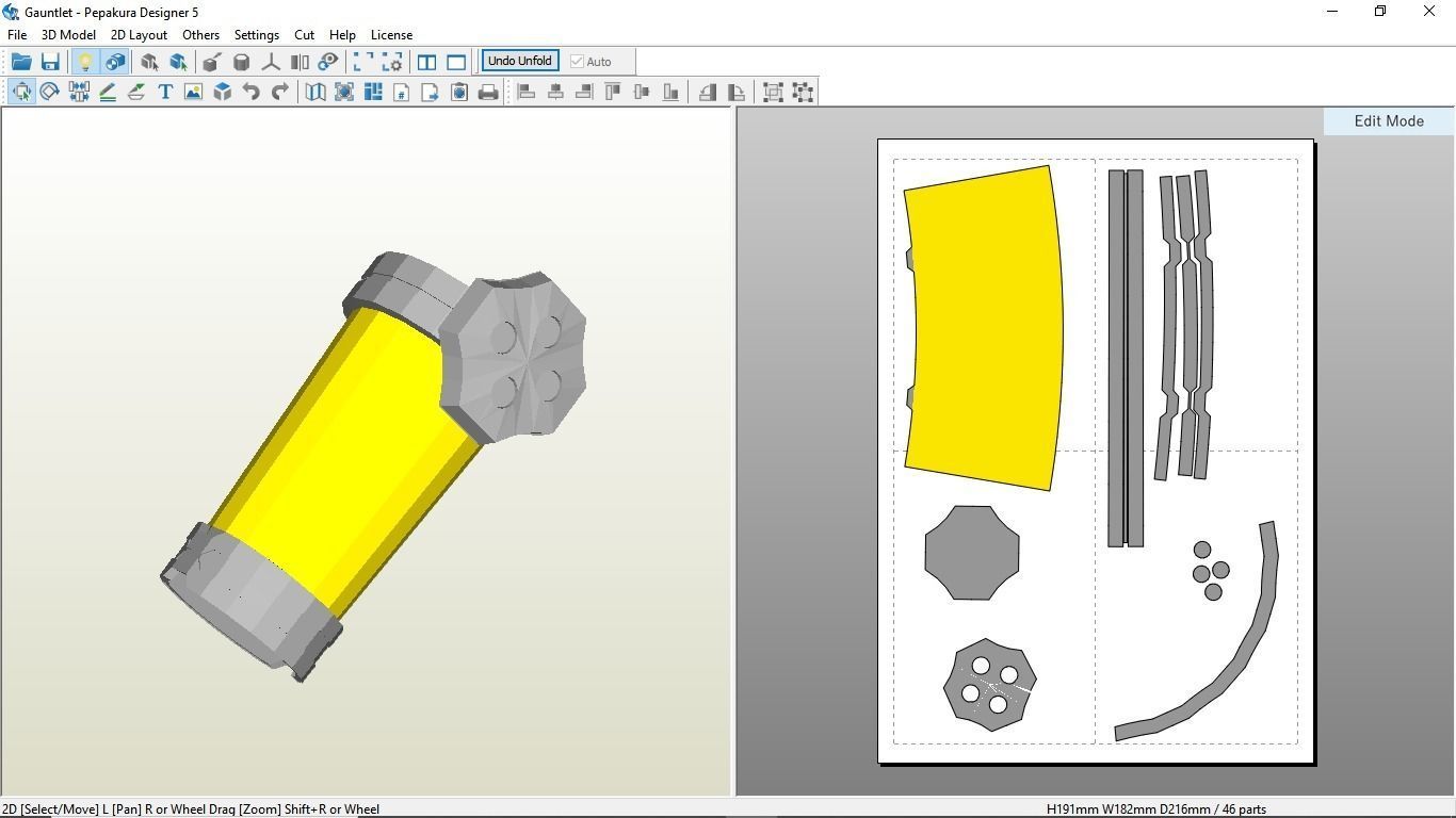 3D model Oni Sister Pepakura Papercraft Template File VR / AR / low ...