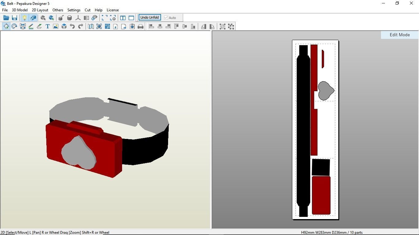 3D model Oni Sister Pepakura Papercraft Template File VR / AR / low ...