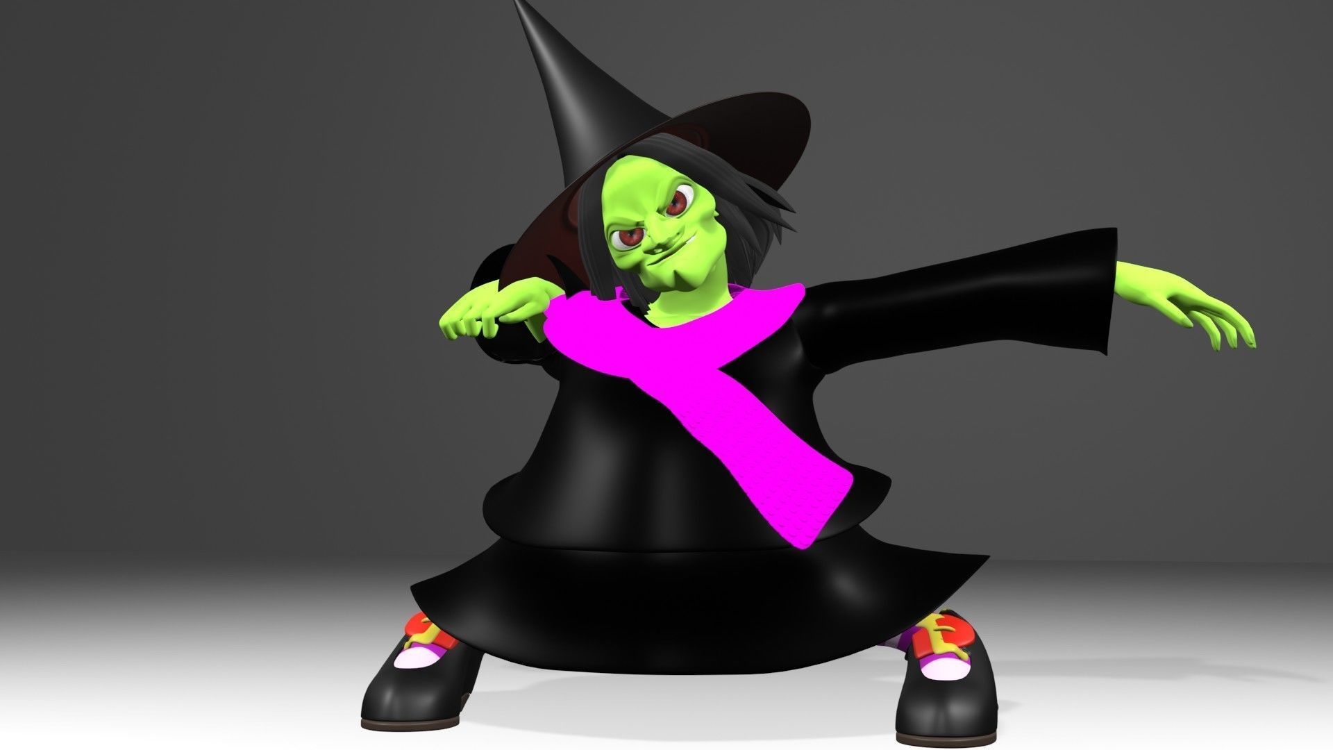 the witch grunty-la bruja gruntilda en 3d 3D model animated rigged ...