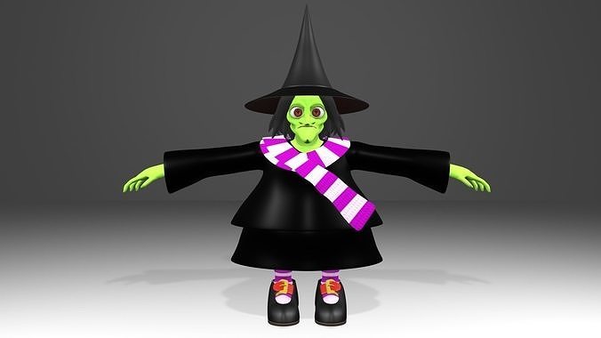 the witch grunty-la bruja gruntilda en 3d 3D model animated rigged ...
