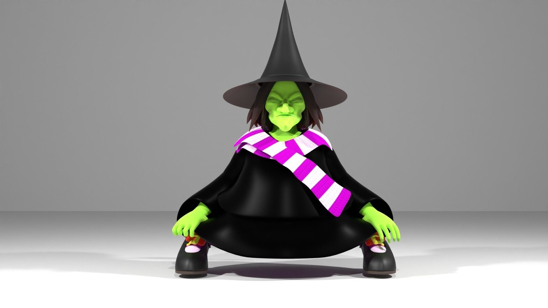 the witch grunty-la bruja gruntilda en 3d 3D model animated rigged ...