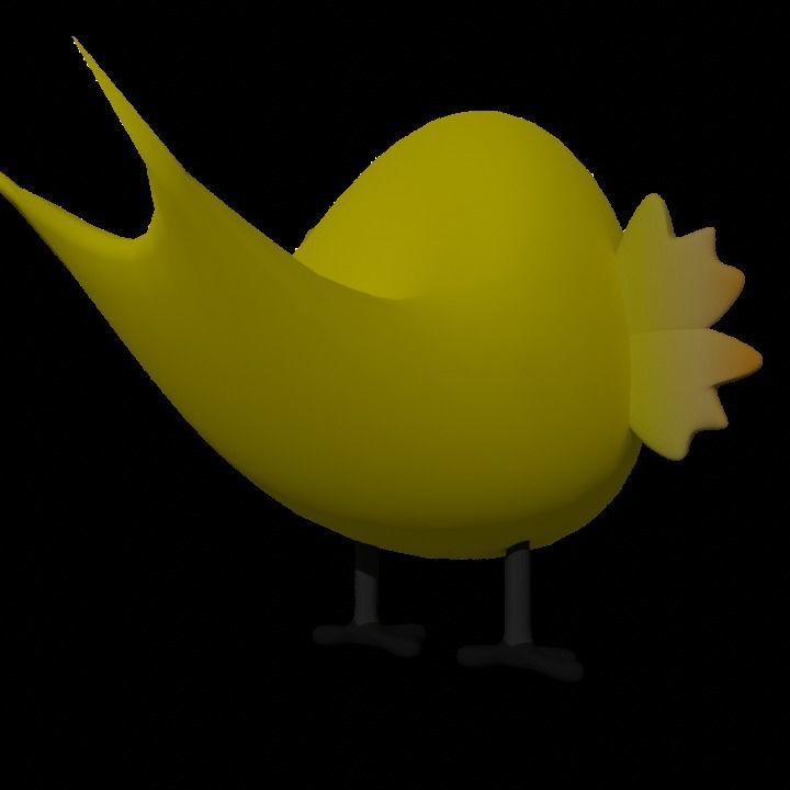 3D model 3D low poly Chick character VR / AR / low-poly | CGTrader