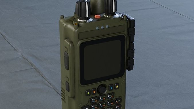 3D model Military Walky Talky Game Asset - Lowpoly VR / AR / low-poly ...