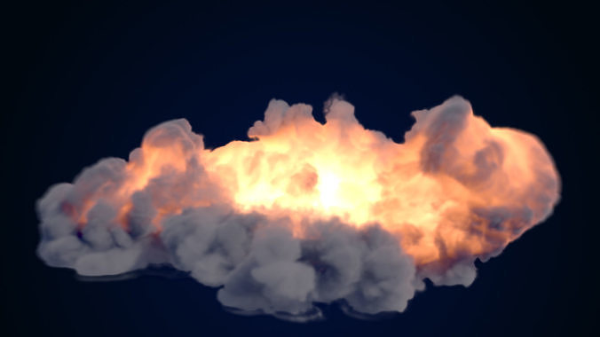 Explosion 02 VDB Animated Sequence 3D model | CGTrader