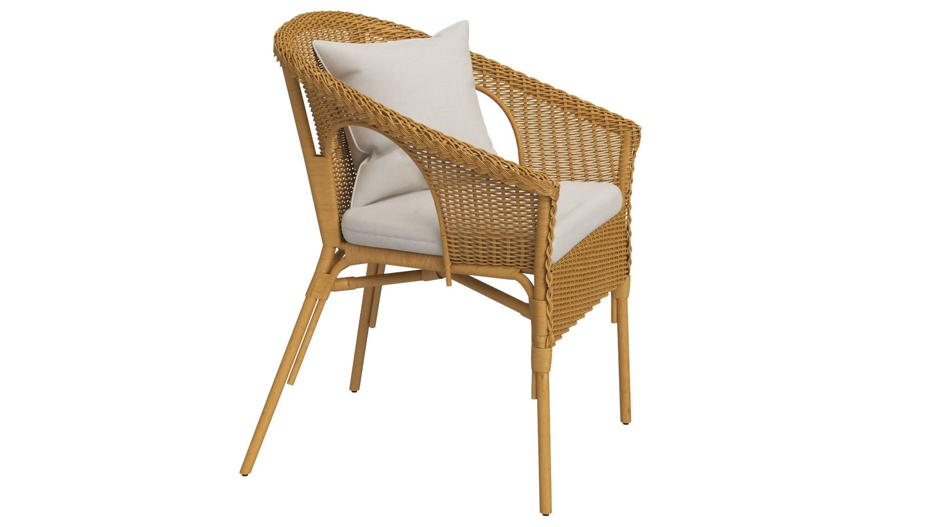 IKEA Rattan Armchair Collection 3D model | CGTrader