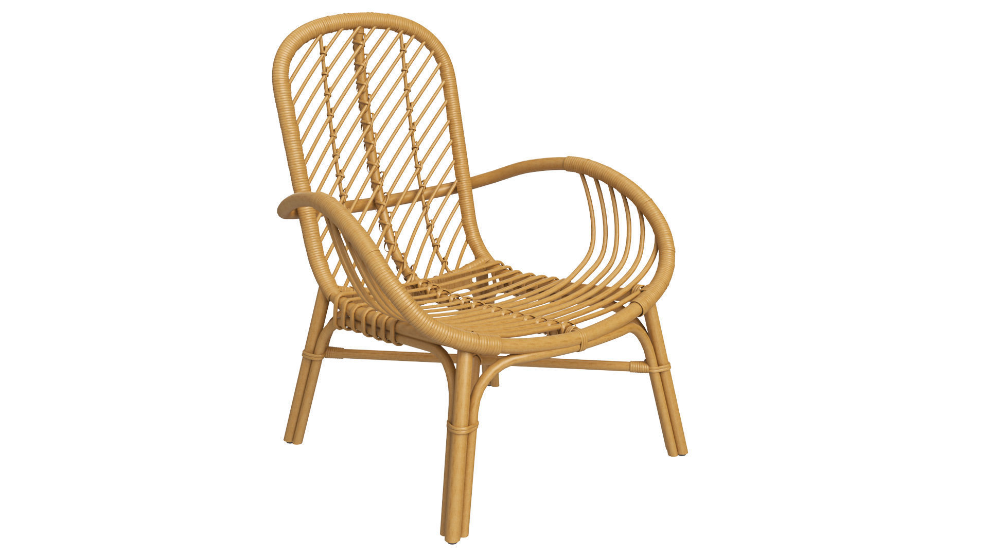 IKEA Rattan Armchair Collection 3D model | CGTrader