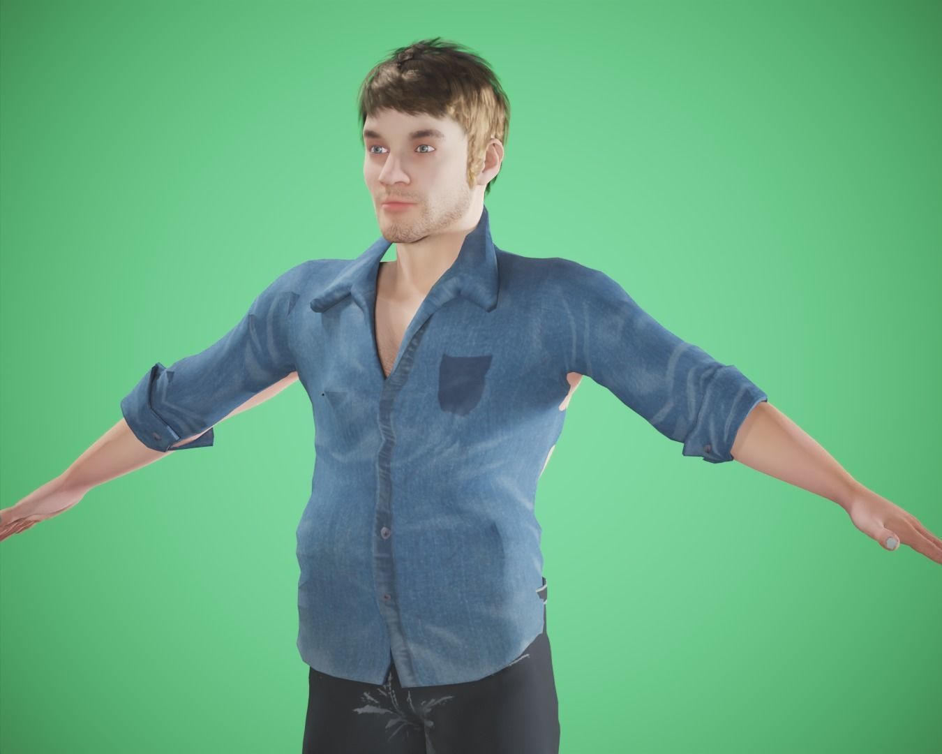 3D model game rigged boy VR / AR / low-poly | CGTrader