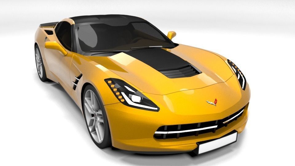 3D model CORVETTE C7 VR / AR / low-poly | CGTrader
