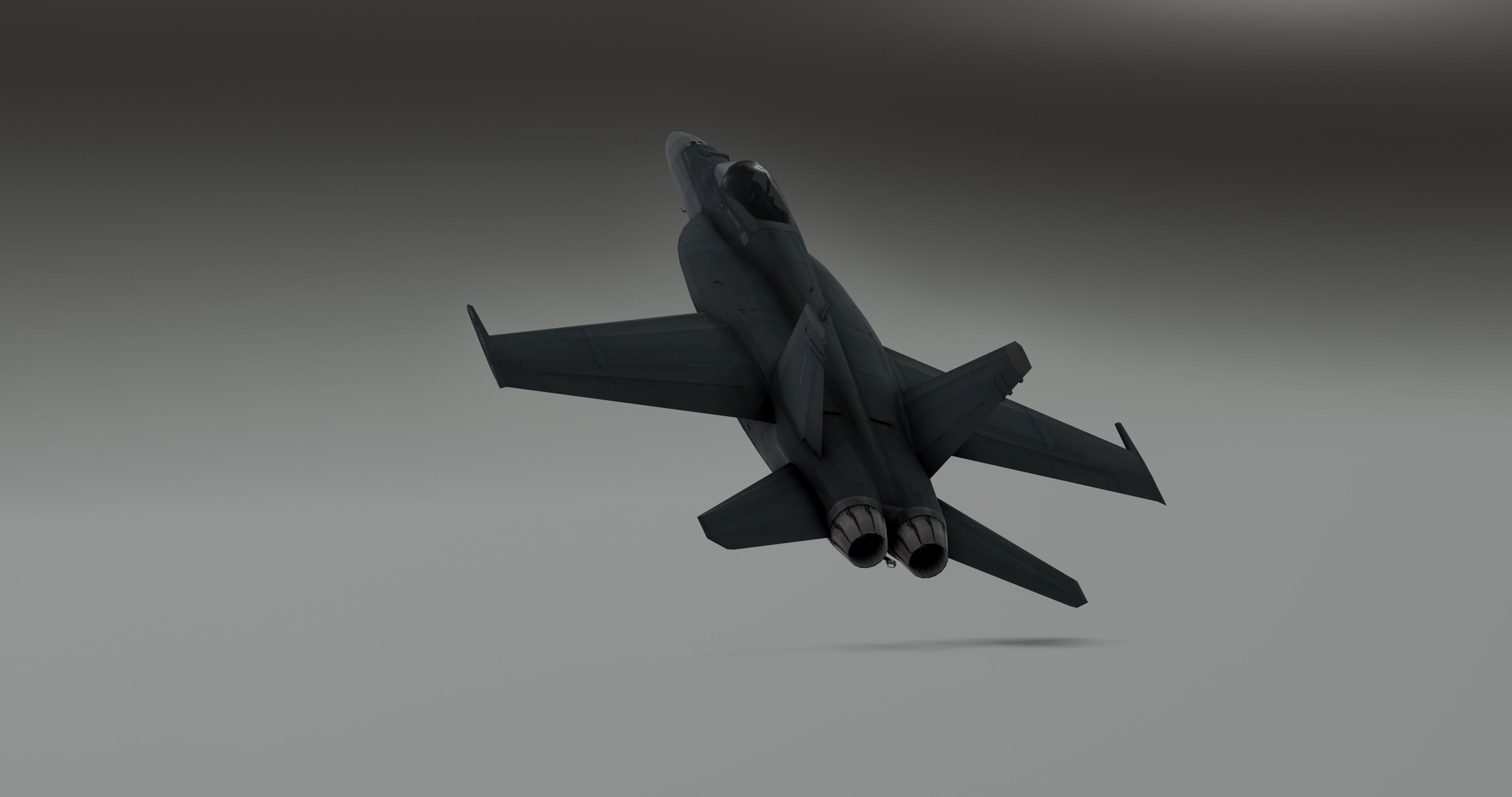 3D model F-18 Stealth - Super Hornet Fighter Jet VR / AR / low-poly ...