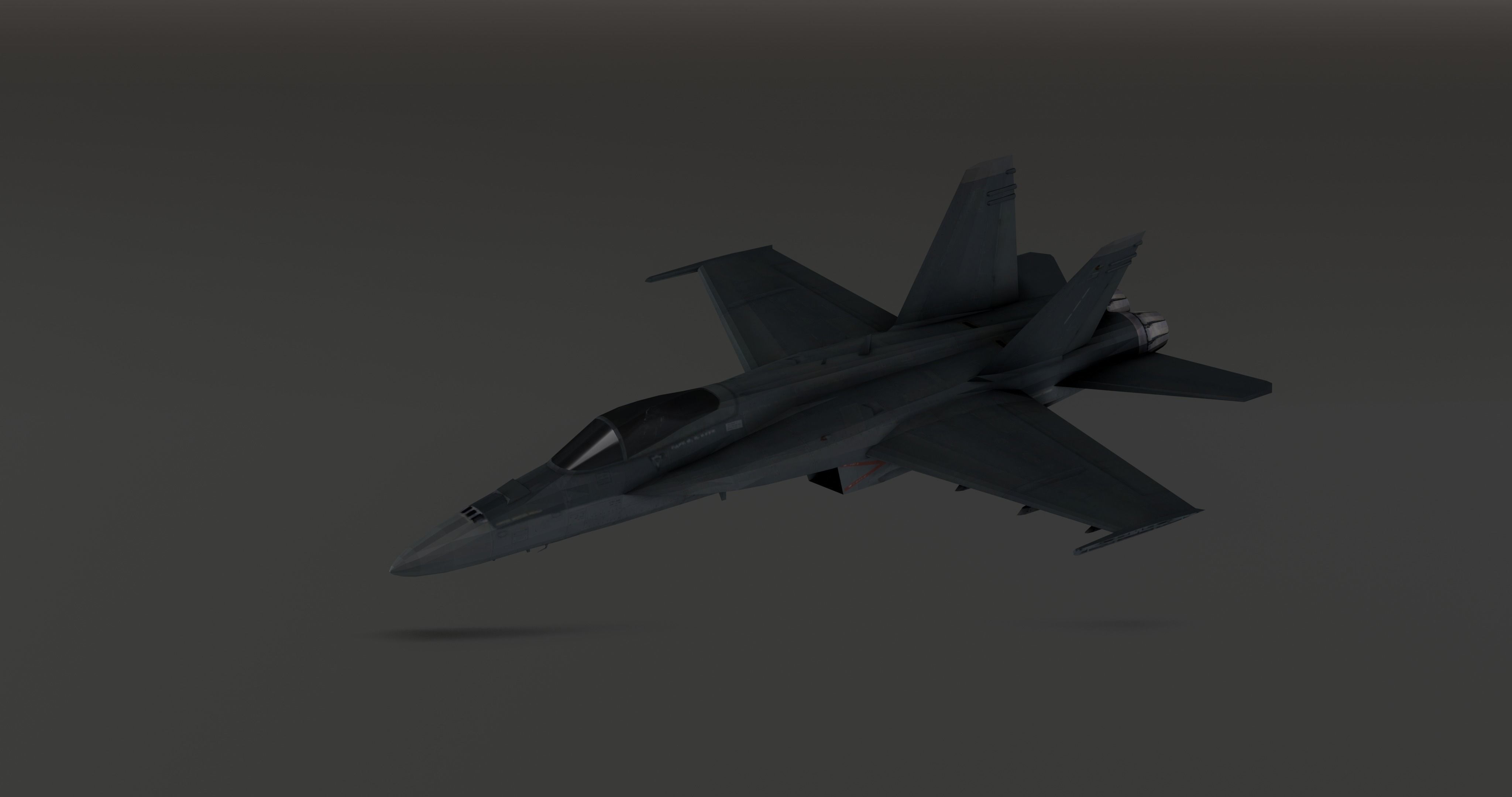 3D model F-18 Stealth - Super Hornet Fighter Jet VR / AR / low-poly ...