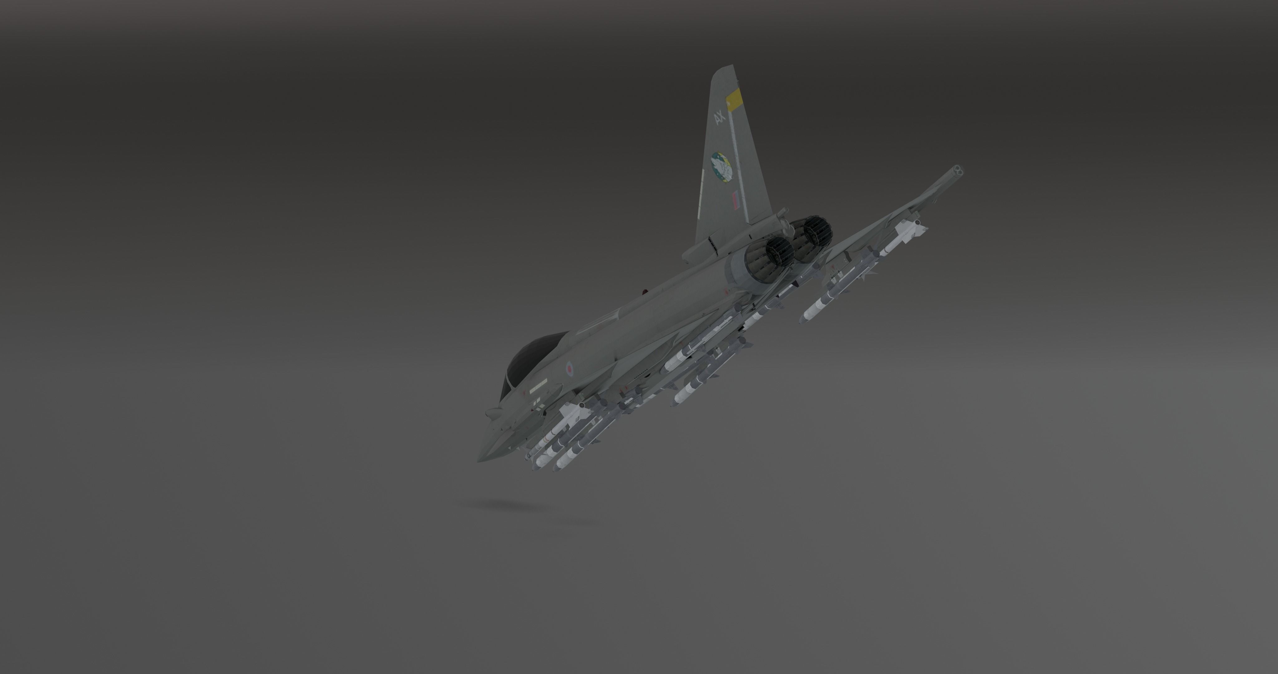 3D model Typhoon Fighter Jet - Photorealistic VR / AR / low-poly | CGTrader