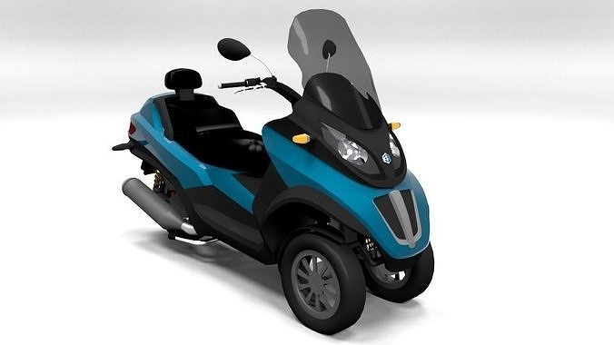 3D model PIAGGIO MP3 LP500 VR / AR / low-poly | CGTrader
