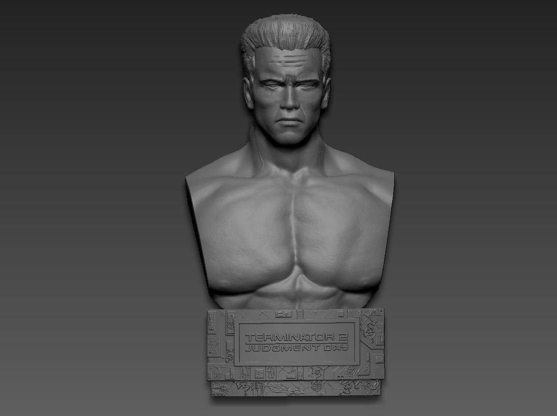 Terminator 2 Judgment Day 1991 Bust 3D model 3D printable | CGTrader